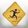 RWS Metal Sign with Bullet Holes - Running With Scissors