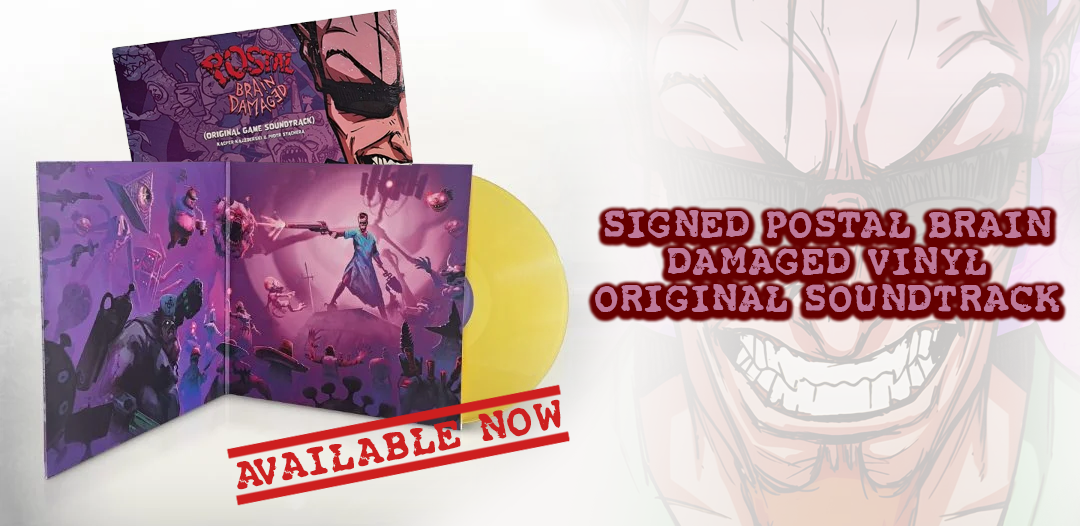 AVAILABLE NOW: Signed POSTAL Brain Damaged Vinyl Original Soundtrack ...