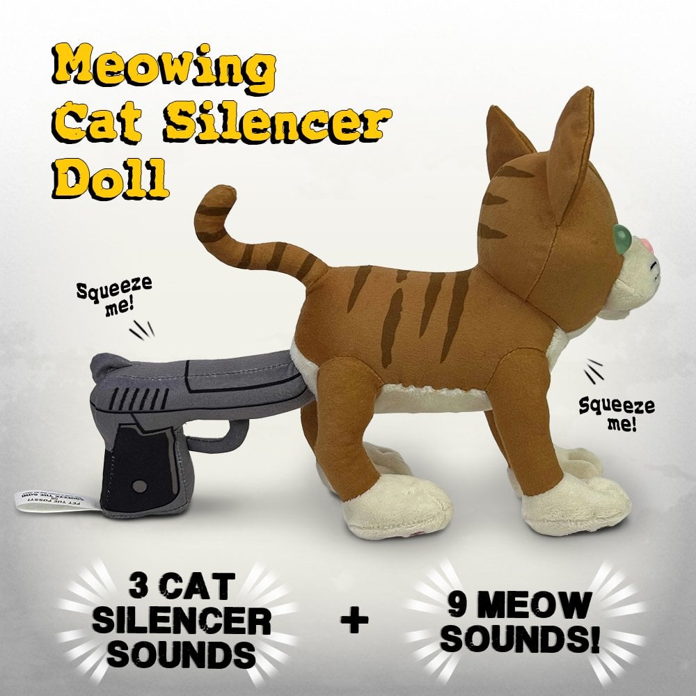 Talking Cat Silencer Doll - Running With Scissors